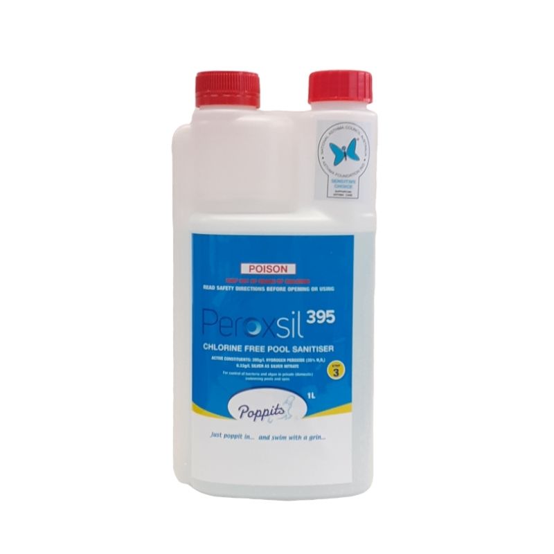 Poppits Peroxsil 395 Chlorine Free Sanitiser - Crystal Clear Pools
