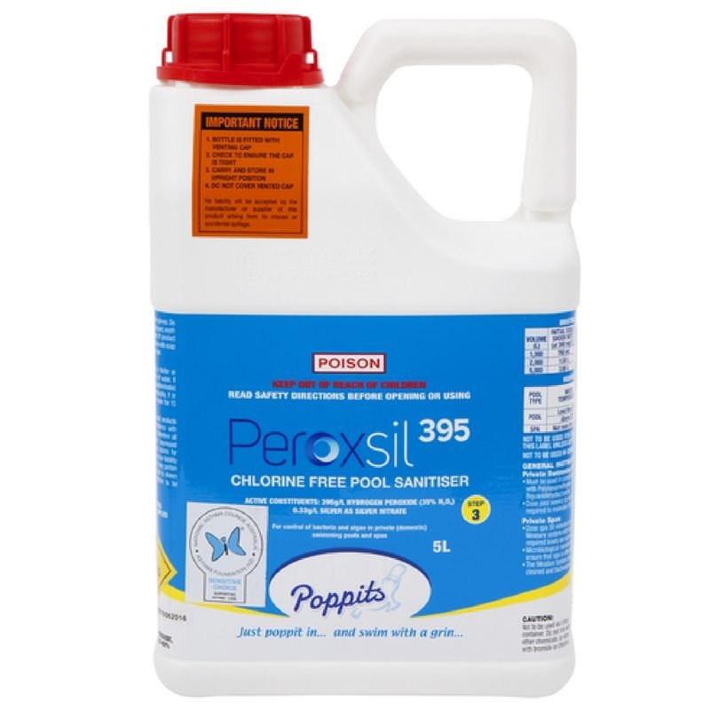 Poppits Peroxsil 395 Sanitiser | Crystal Clear Pools