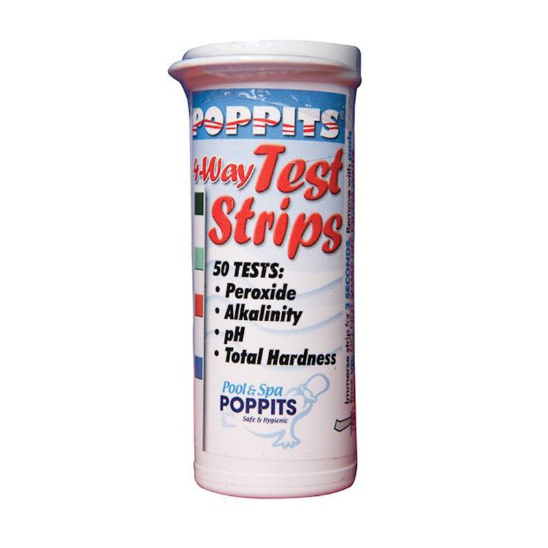 Poppits Sanosil 4 Way Test Strips - Crystal Clear Pools