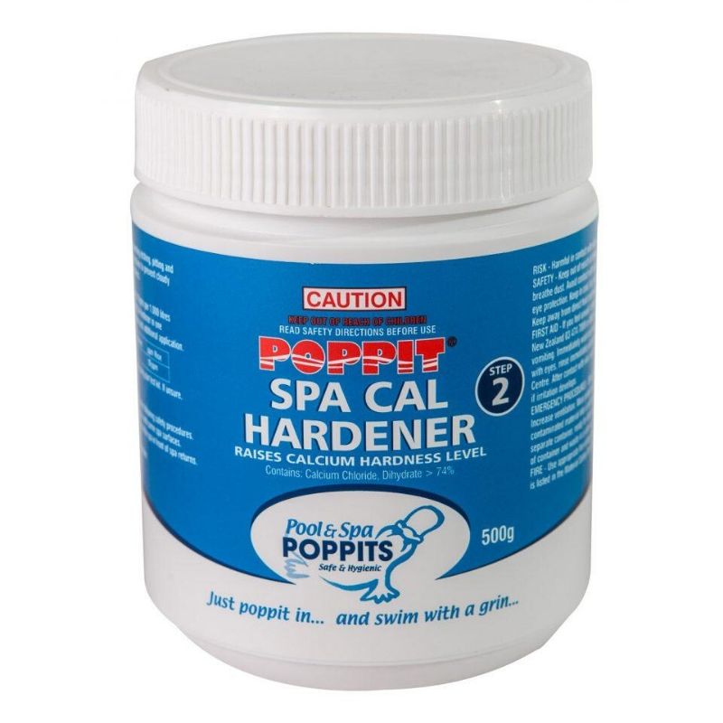 Poppits Spa Cal Hardener - 500g - Crystal Clear Pools