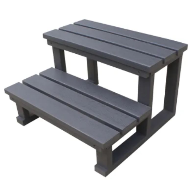 LIFE Spa Step Charcoal Grey - Crystal Clear Pools